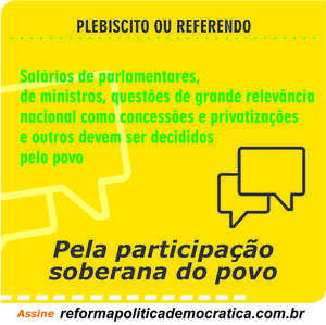 Projeto de Iniciativa Popular busca tornar o sistema eleitoral ...
